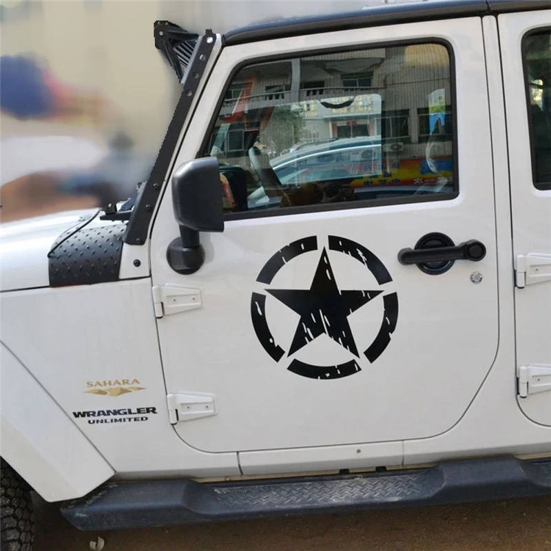 Decals & Skins Army Military Distressed Star Vinyl Decal Sticker for ...