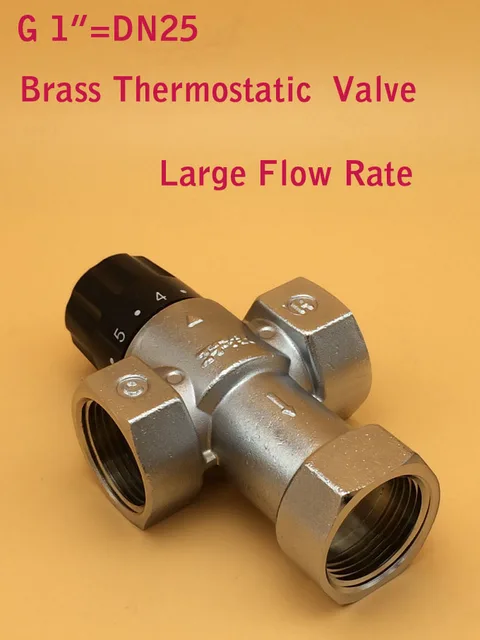 Bsp Brass G1 “Dn25 Napenergia -Zuhanykeverő Termosztatikus Szelep Dn20/G3/4” Automatikus ...
