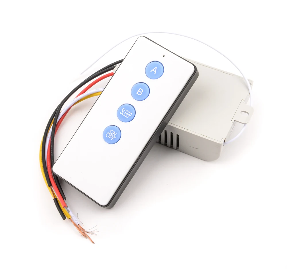 2 Channels ON/OFF Wireless 220V Remote Control Switch Digital Remote ...