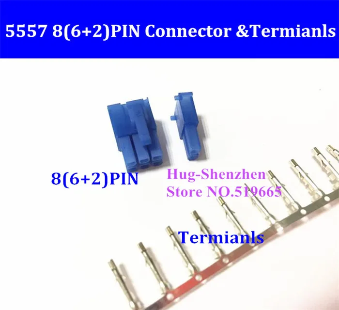 Conector PCIe pci express hembra, 6 + 2 pines, con Terminal de engarce ...
