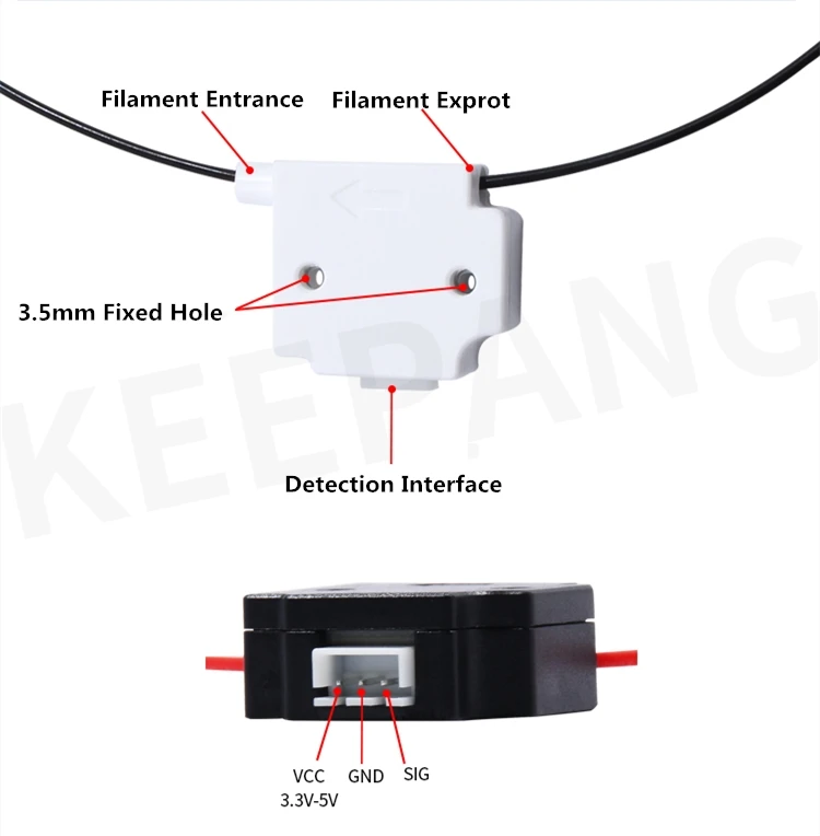 Module de détection de rupture de Filament d'imprimante 3D avec capteur ...