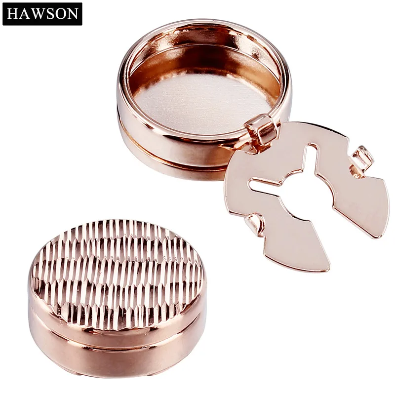 HAWSON Brand Rose Gold Color Cover Buttons for Men Clothing Metal Cuff ...
