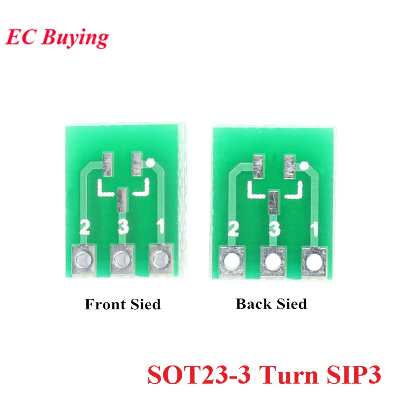 10/20/50pcs SOT23 SOT23-3 Turn SIP3 Double-Side SMD Turn To DIP SIP3 Adapter Converter Plate SOT ...
