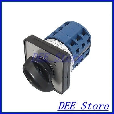 AC 660V 20A 12 Terminals 2 Positions Rotary Selector Cam Changeover ...
