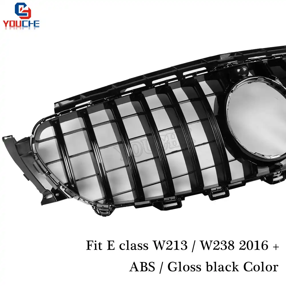 W213 / W238 GT R Style Front Bumper Grills Replacement Grille for ...