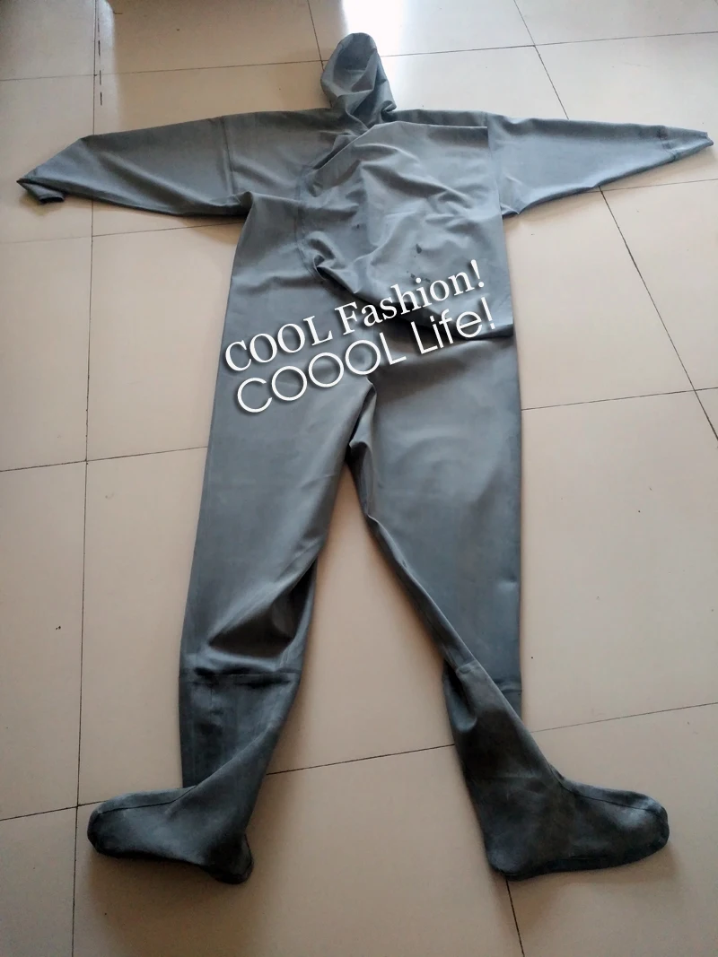 1mm Soft Black Rubber Fishing Waders with Diving Socks Waterproof ...