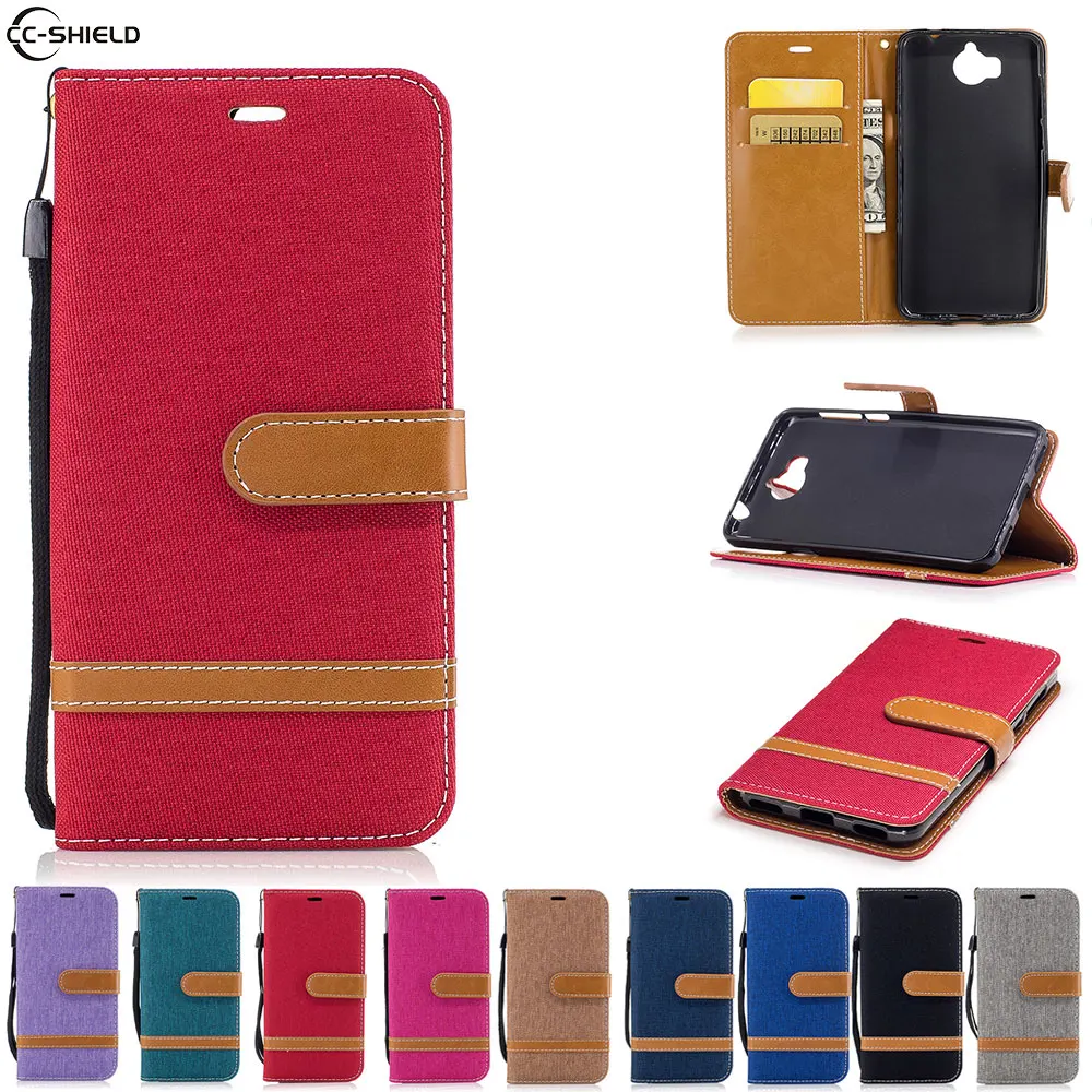 Flip Case For Huawei Y5 2017 Y5III Y 5 III 3 Case Mobile Phone Leather ...