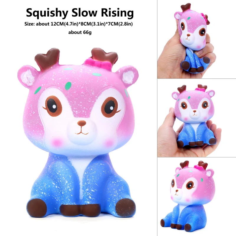 Antistress squishes 동물 유니콘 팬더 사슴 pu kawaii squish 인형 스트레스 reliever 아이를 ...