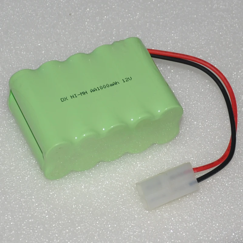 1 2PCS 12V AA rechargeable battery pack 1000mah 2A ni mh nimh batteries ...