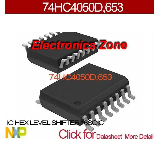 74HC4050D,653 IC HEX LEVEL SHIFTER 16SOIC 74HC4050D 74HC4050 HC4050 ...