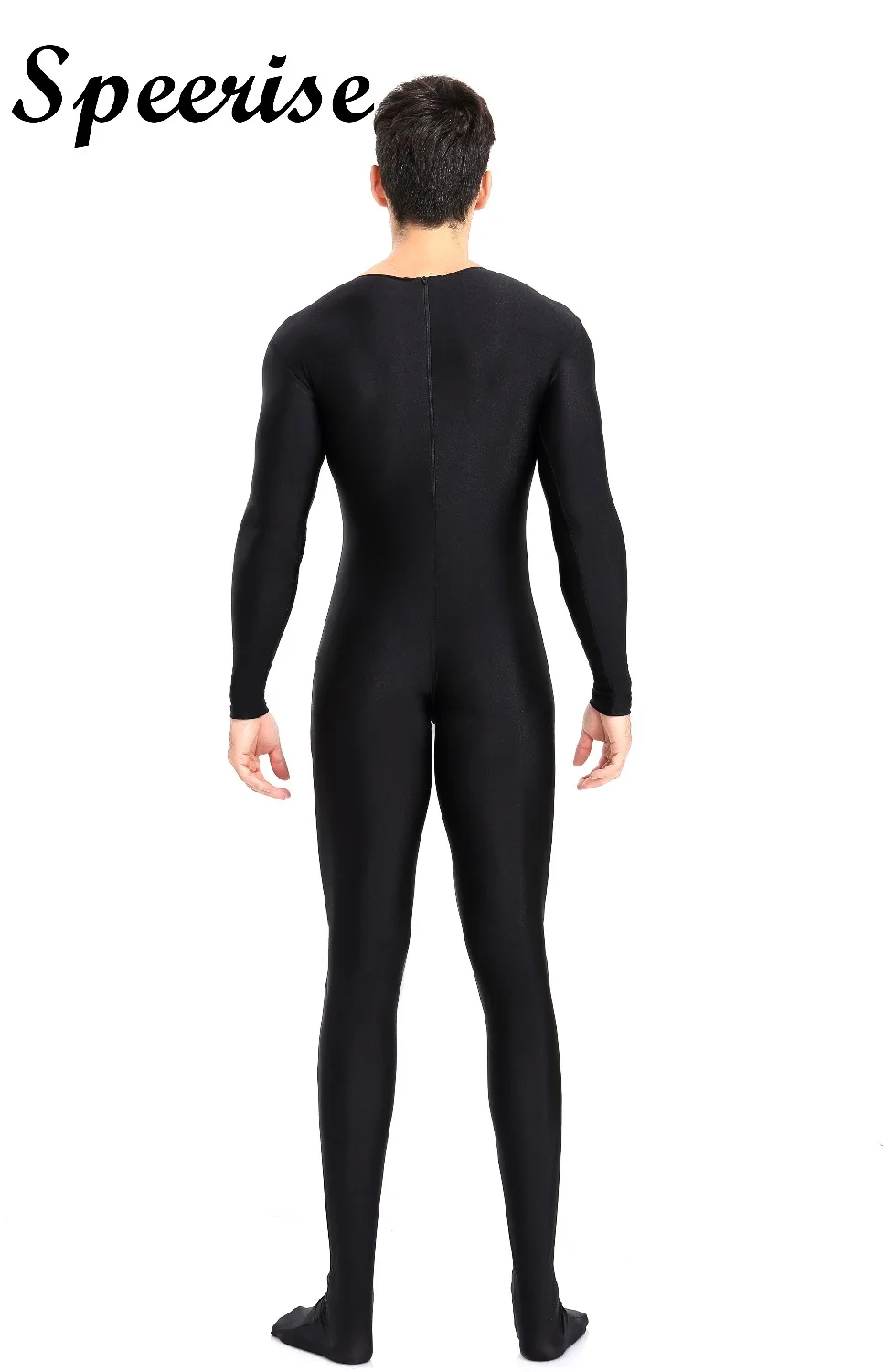 Best Price Speerise Mens Full Body Lycra Spandex Zentai Suit Black Long ...