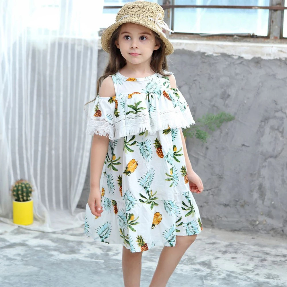 2018 Girls Summer Dress Kids Clothes Baby Girl Sleeveless summer ...