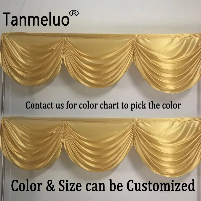Wedding Backdrop Curtain Swag Stage Background Drapery Table Skirt ...