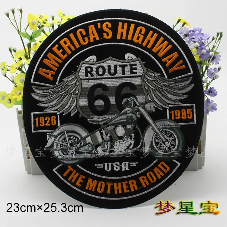 10'' inches Embroidery Patches for Jacket Back Motorcycle biker PUNK ...