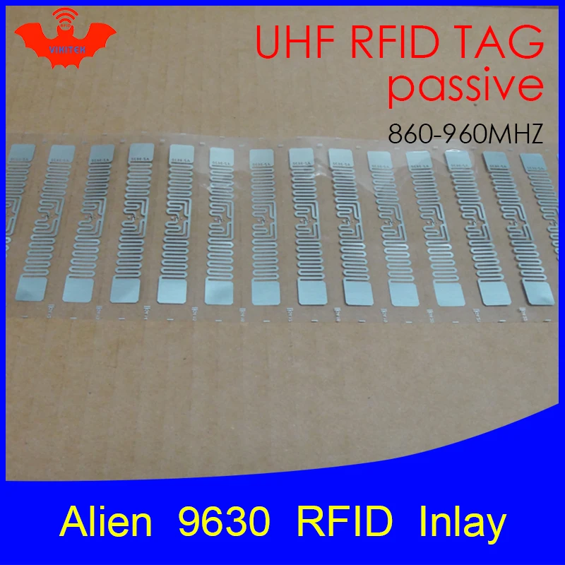UHF RFID tag Alien 9630 inlay 915mhz 900mhz 868mhz 860 960MHZ Higgs3 ...