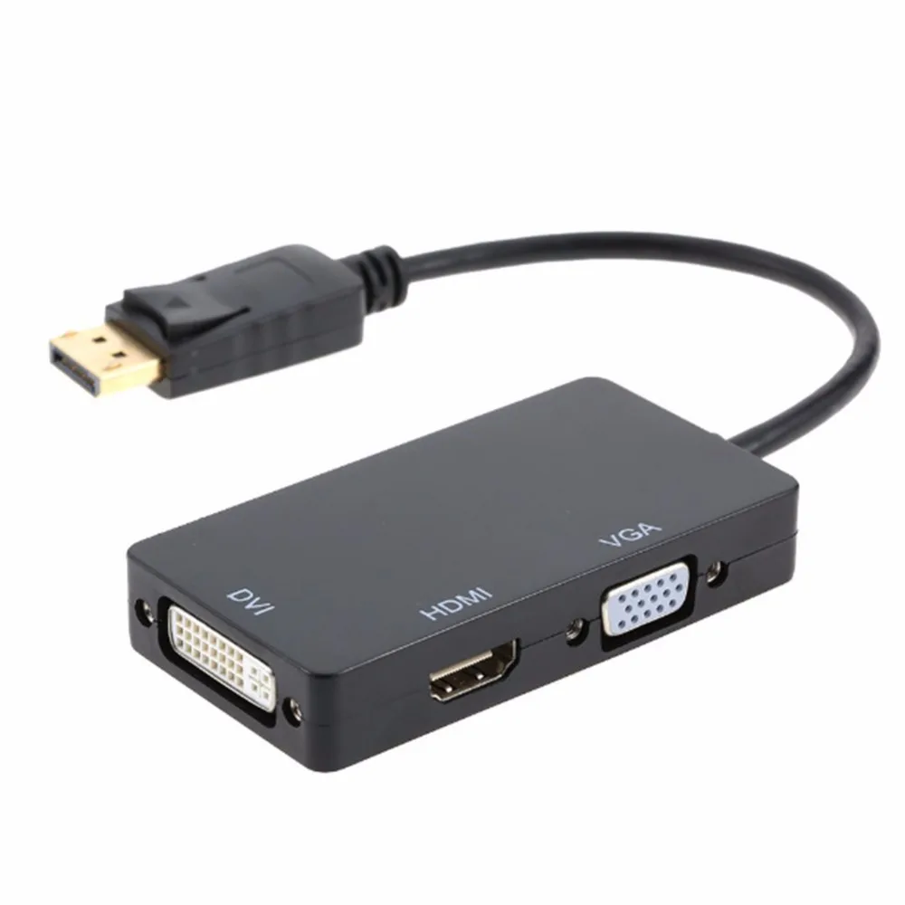 Multi Function Displayport Adapter, DP Male to HDMI/VGA/DVI Female 3 in ... Multi Function Displayport Adapter, DP Male to HDMI/VGA/DVI Female 3 in ...