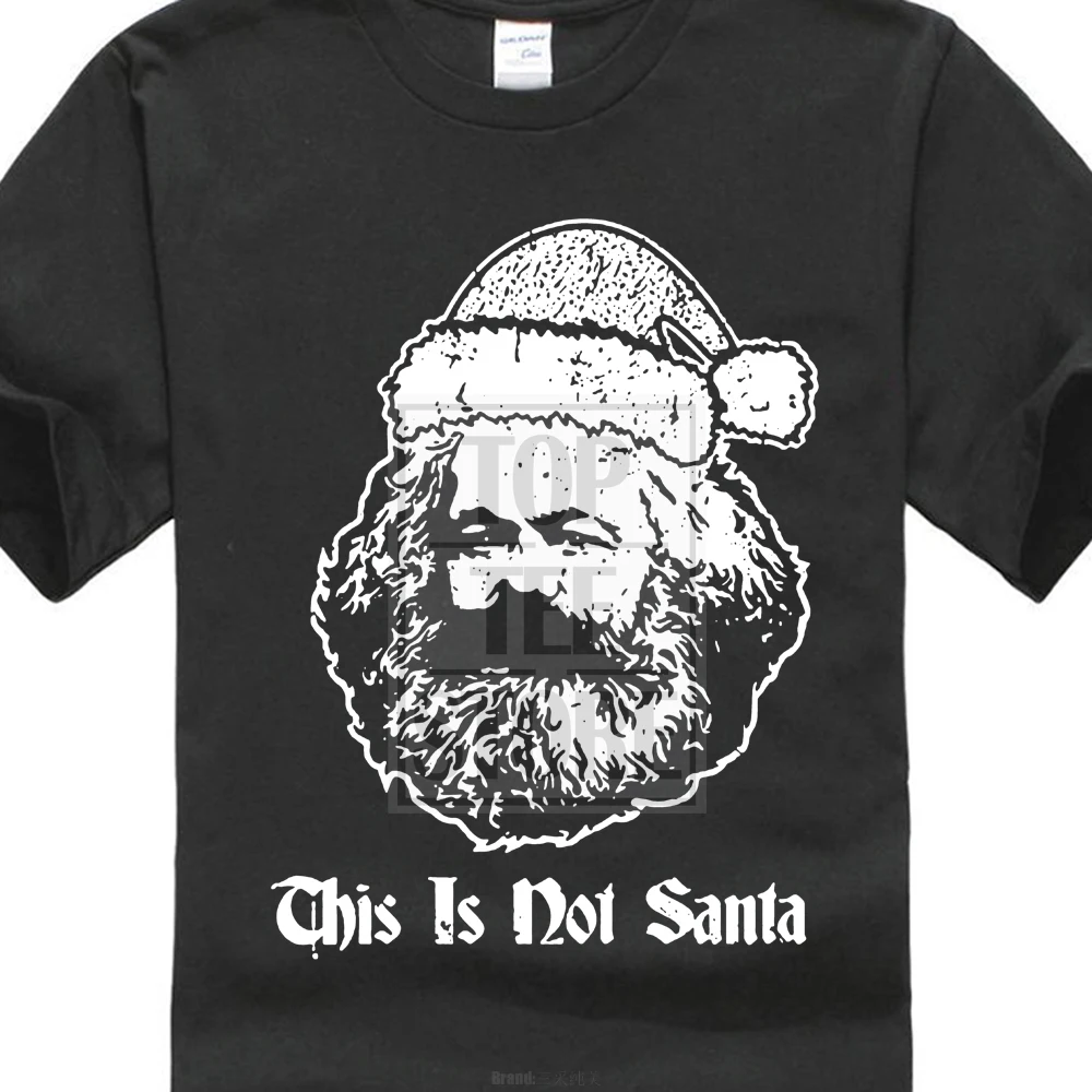This Is Not Santa Funny Karl Marx Christmas Gift T Shirt Men Summer ...