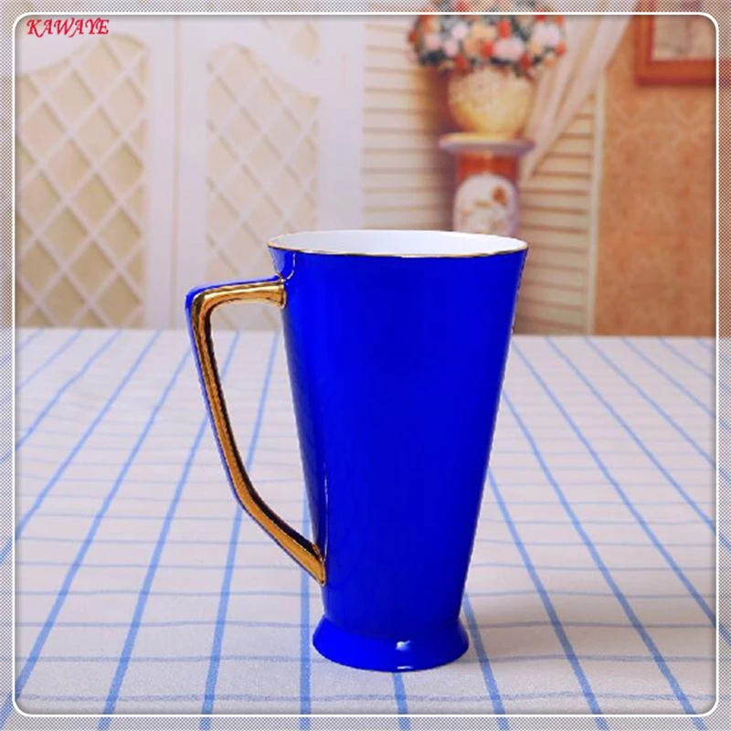 1 pcs Blue Water Cup Phnom Penh Ceramic Cup Bone Porcelain Cup Solid ...