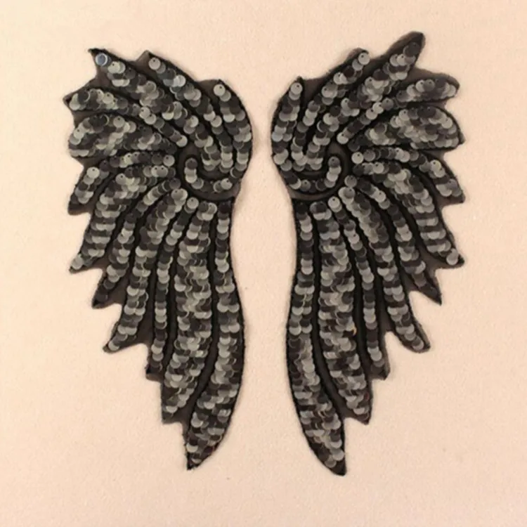 5Pairs Sequins Patches DIY Angel Wings Patches For Kids Clothes Sew on ...