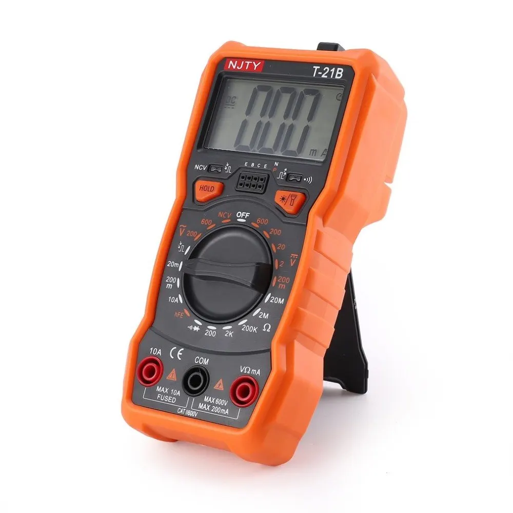 Digital Multimeter NJTY T21B DC/AC Voltage Current Meter Handheld ...