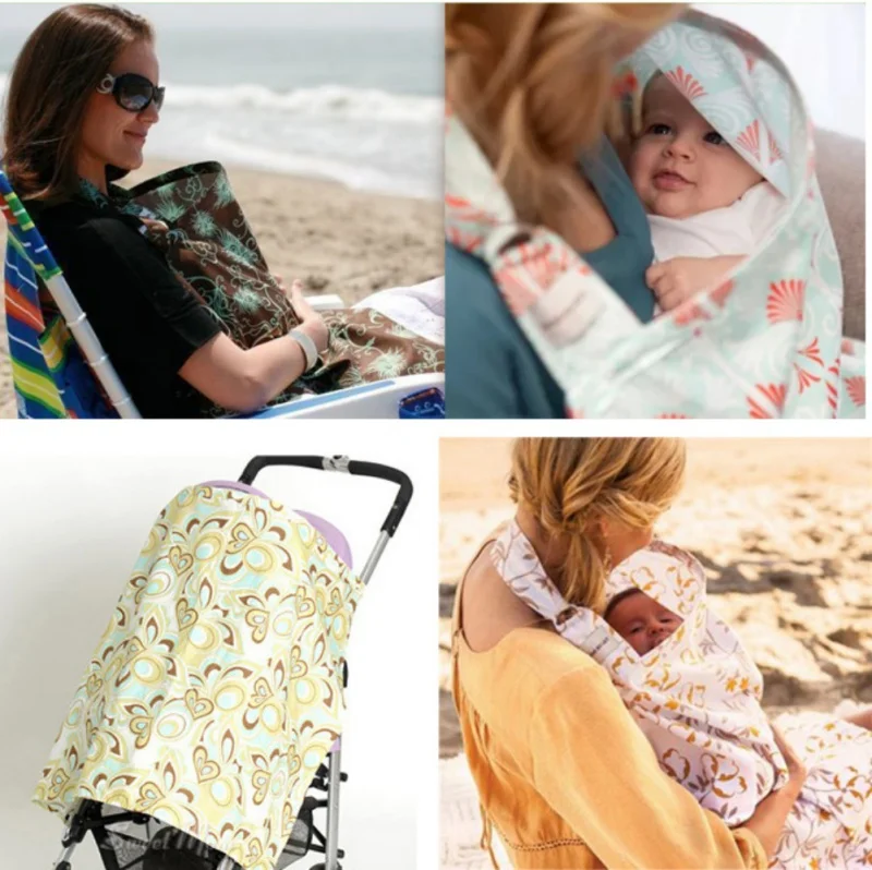 Baby Nursing Covers Multi Purpose Stretch Infinite Scarf Nursing ...