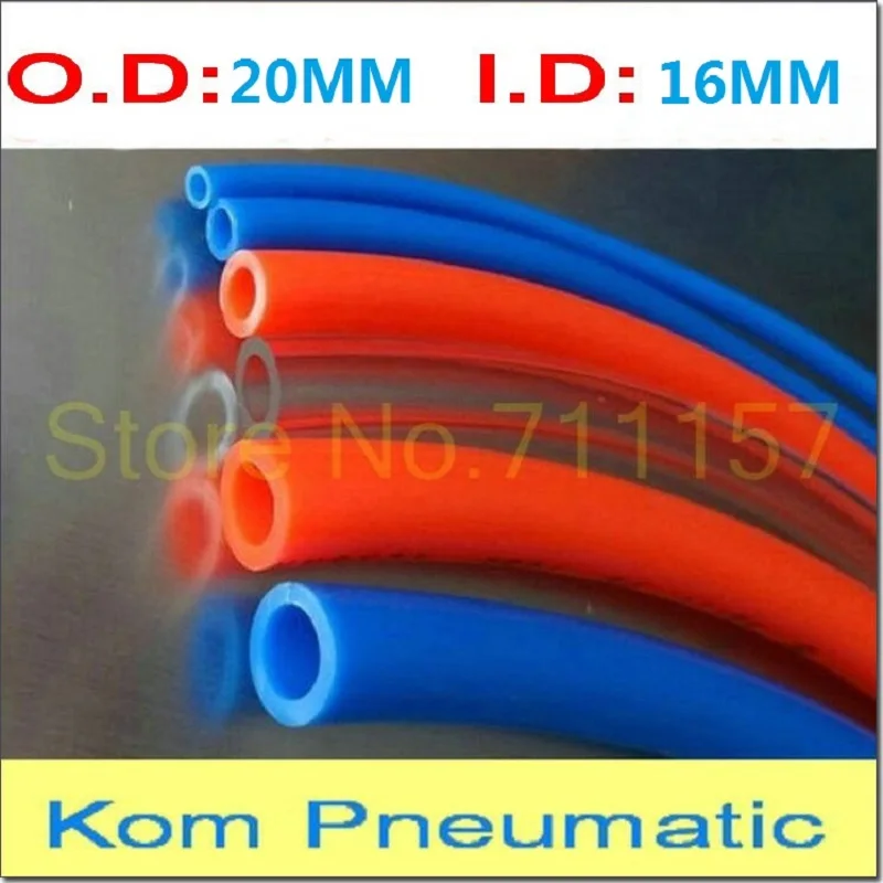 1 Meter Pneumatic Air Hose PU Tube OD 20MM ID 16MM Plastic Flexible ...
