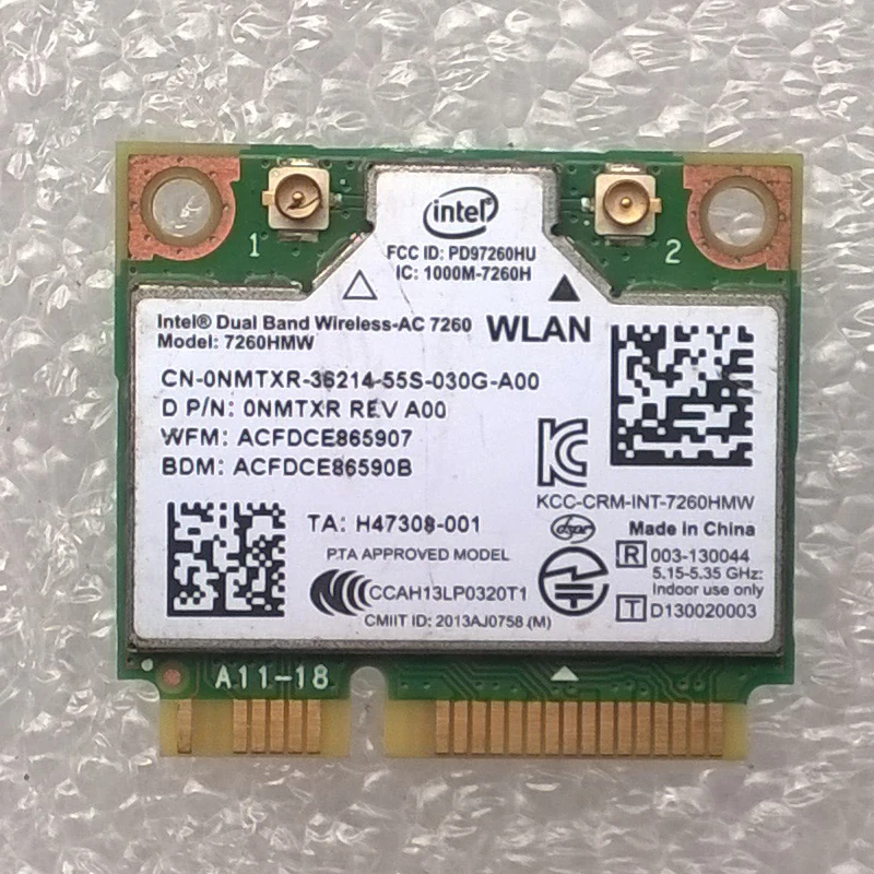 Intel Dual Band Wireless ac 7260 802 11 Ac Wifi Bluetooth 4 0 Combo Intel Dual Band Wireless ac 7260 802 11 Ac Wifi Bluetooth 4 0 Combo