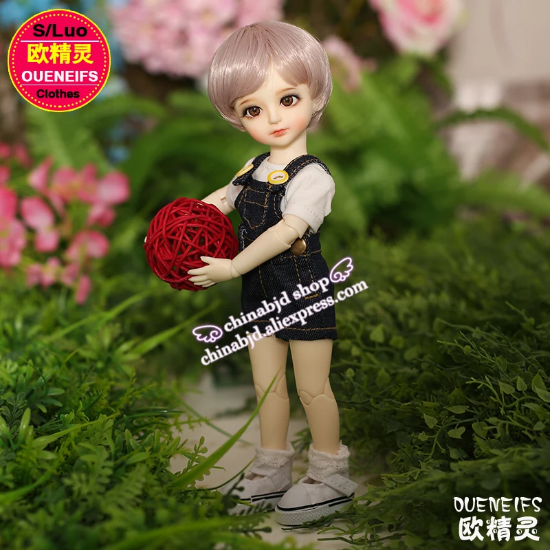 1/6 BJD SD Doll Clothes pink t-shirt and black jeans fashion For Yosd ...