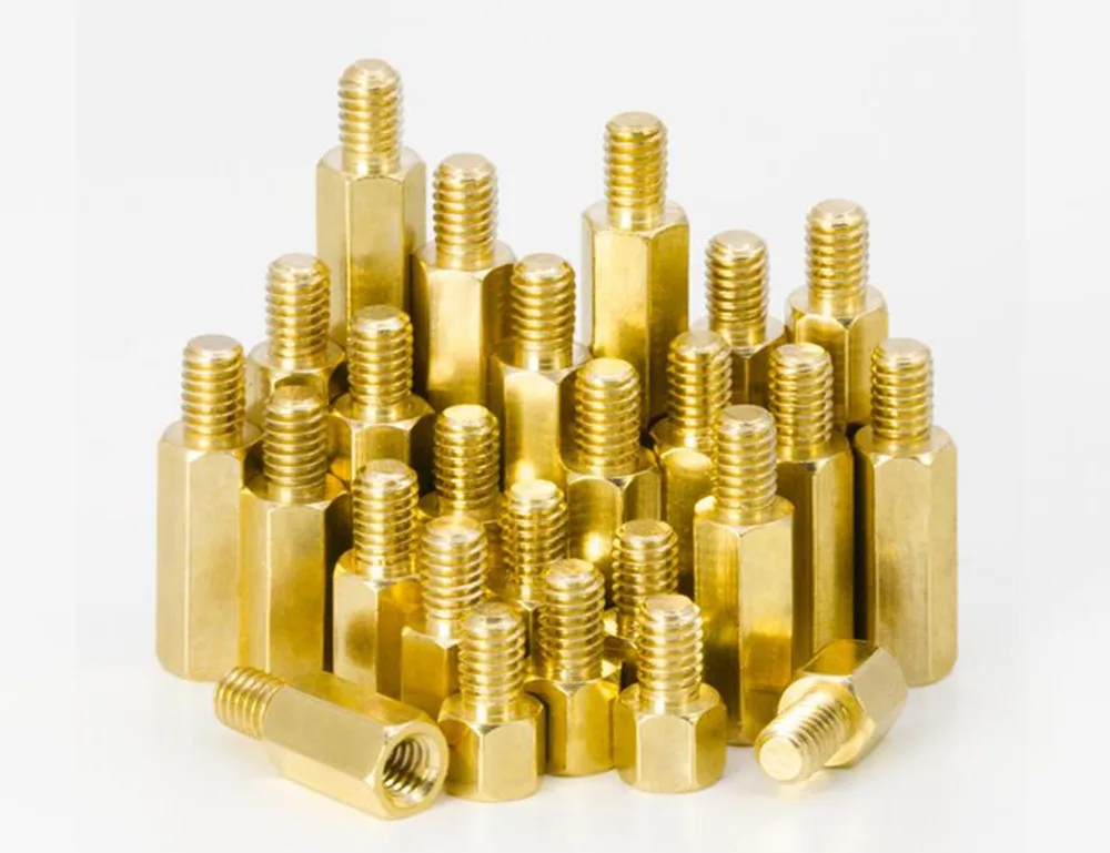 Custom M5 copper brass pillar isolation circuit separator PCB board nut ...