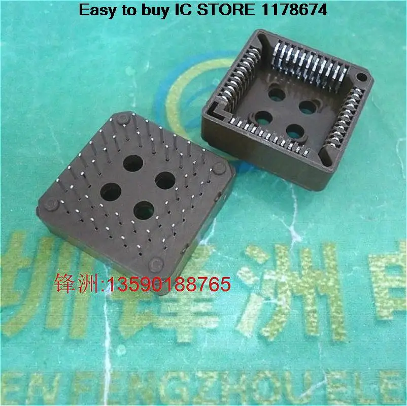 Square PLCC44 IC chip 44P Brown line 44 pin PLCC socket direct plug ...