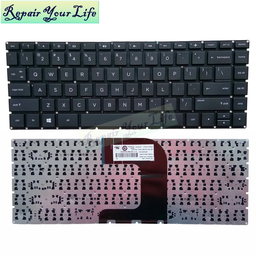 Teclado de portátil para HP 14 ac 14 ac104la 14 ac109la 14 ac110la 14 ...