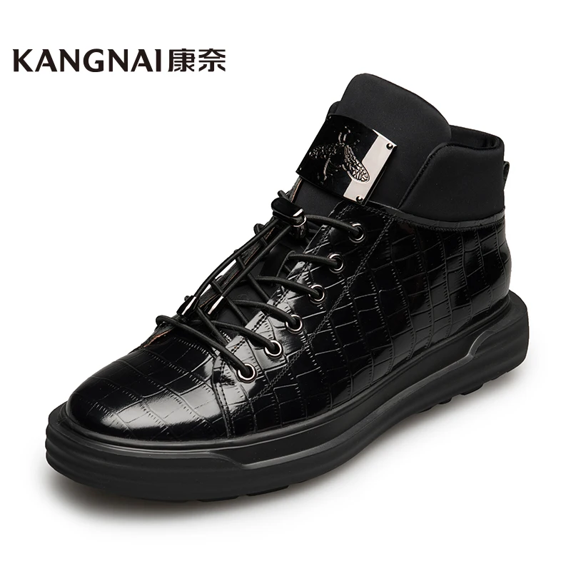 38 44 Brand Men Ankle Timber Boots Kangnai Top quality Genuine Leather ...