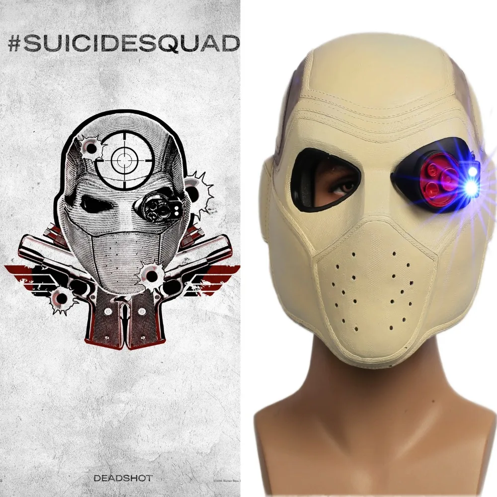 Xcoser Suicide Squad Deadshot Cosplay Mask New Movie Cosplay Helmet ...