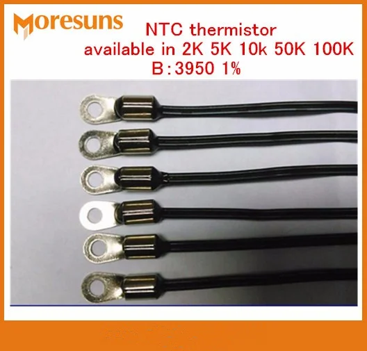 Sensor de temperatura de Termistor NTC, Sensor NTC disponible en 2K 5K 10k 50K 100K B: 1% 3950 ...
