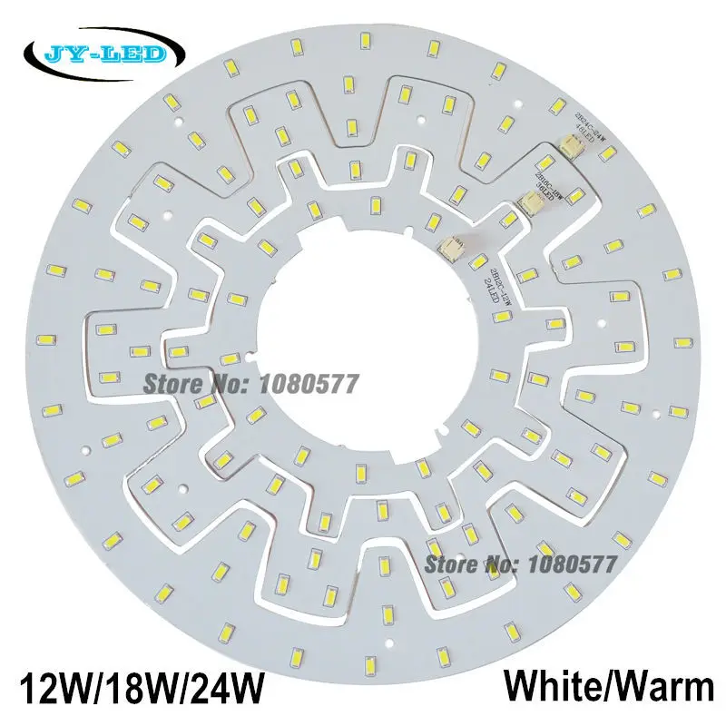 12W 18W 24W LED Ceiling Light Ring Panel SMD 5730 LED Round Ceiling ...