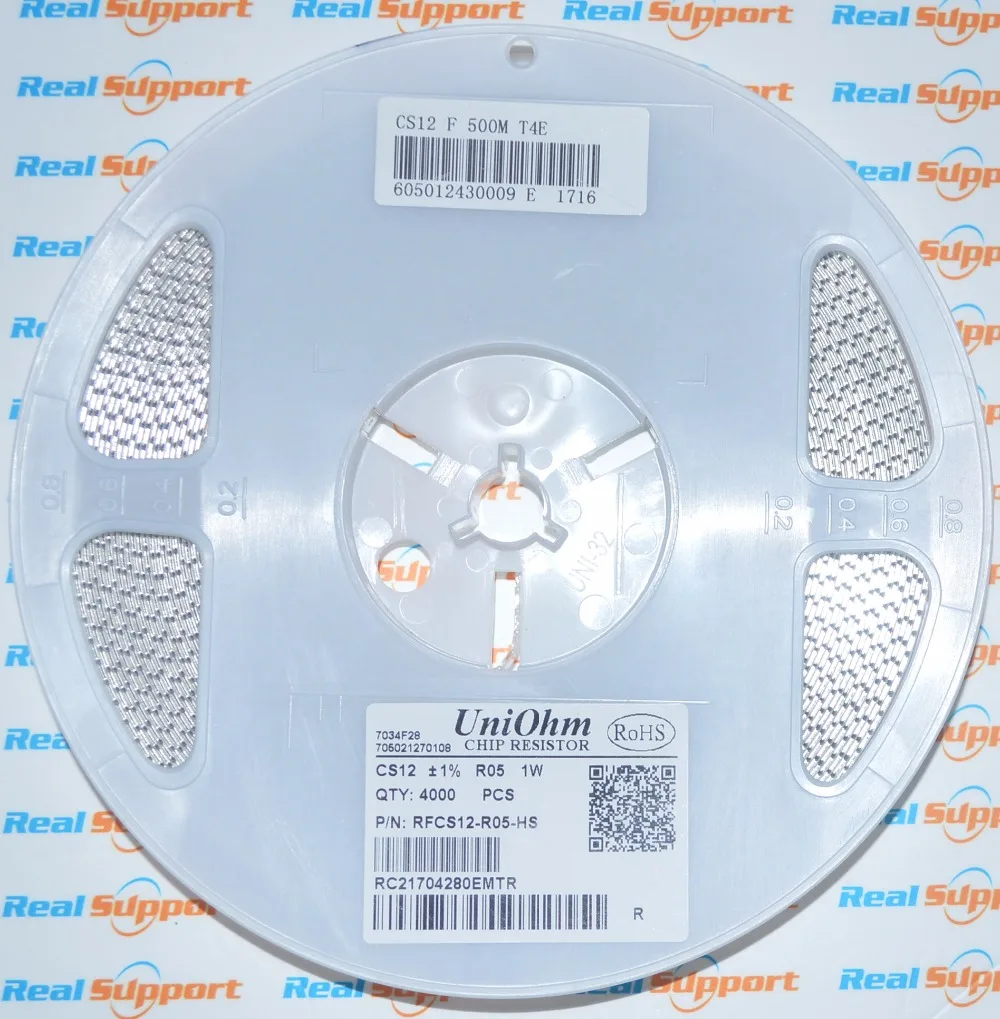 4000pcs/lot 2512 0.05 ohm 1% 1W Resistor 2512 0.05R R050 Chip resistor ...