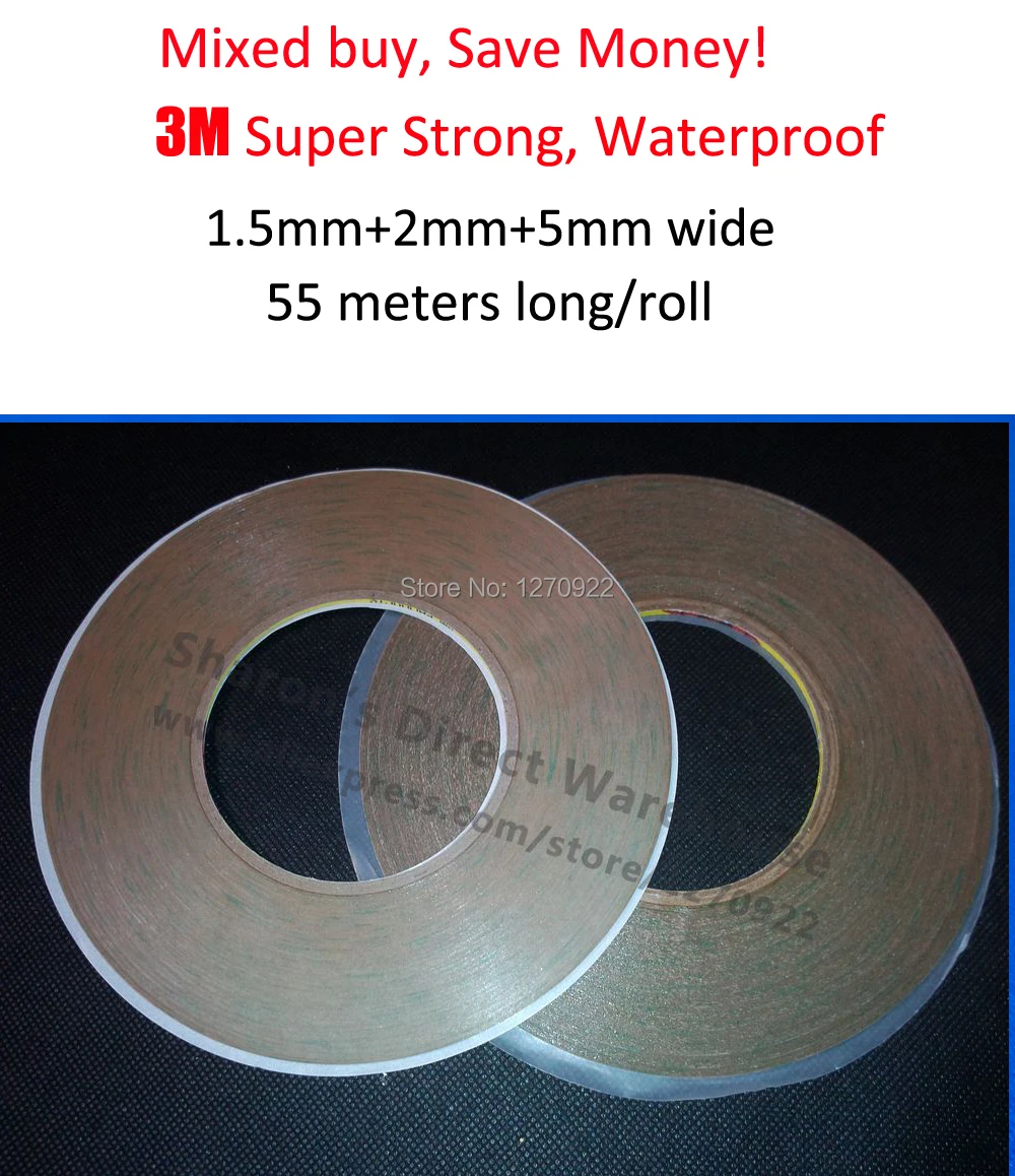 1-5mm-2mm-5mm-3M-300LSE-Super-Strong-Adhesion-Two-Side-Sticky-Tapes-for ...