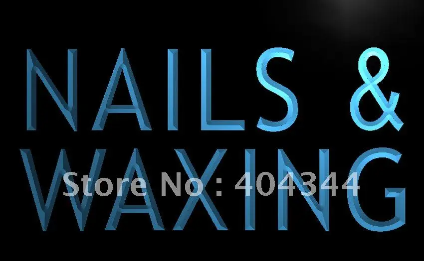 LB358 Nails & Waxing Beauty Salon Saloon Light Sign home decor shop ...