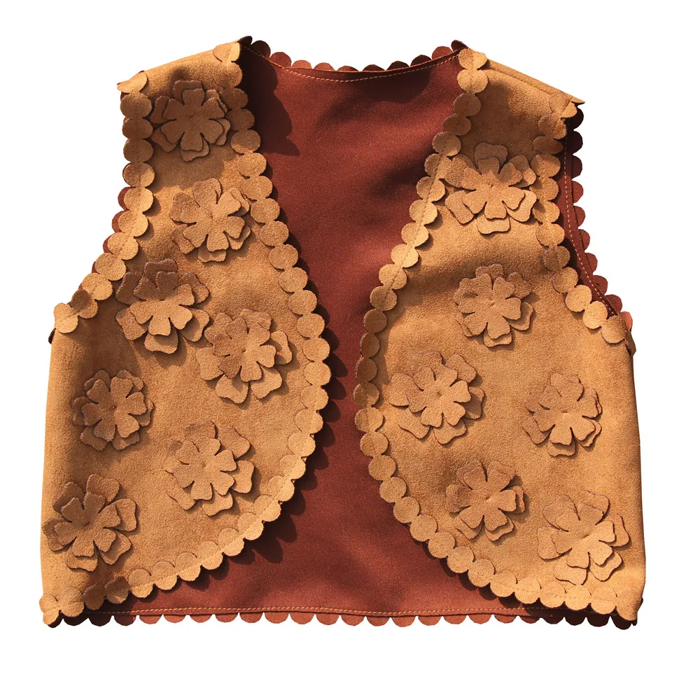 baby kids vest flowers outerwear& coats vest waistcoat Cutting fashion ...