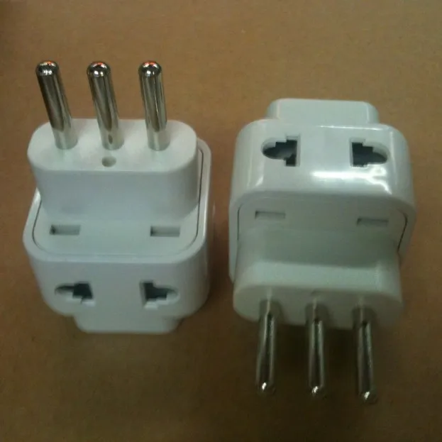 1 To 2 Splitter Universal Uk/us/eu/au 3 Pins / 2 Pins Socket To Italy 3 ...