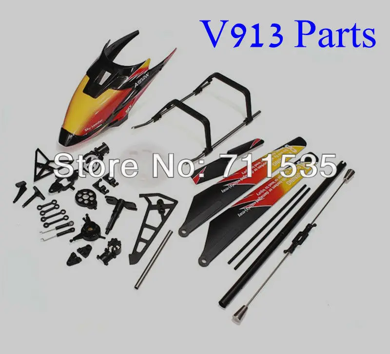 V913 Parts Canopy Landing Skid Main Gear Connect Buckles Swashplate ...