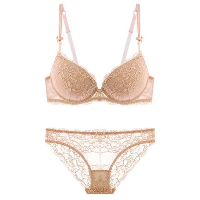 Fashion Brand Women Underwear Set Cotton Sexy Bra And Panty Sets Plus Size Purple Lace Lingerie