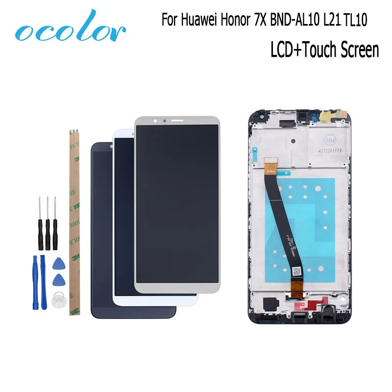 ocolor For Huawei Honor 7X BND AL10 L21 TL10 LCD Display And Touch ...