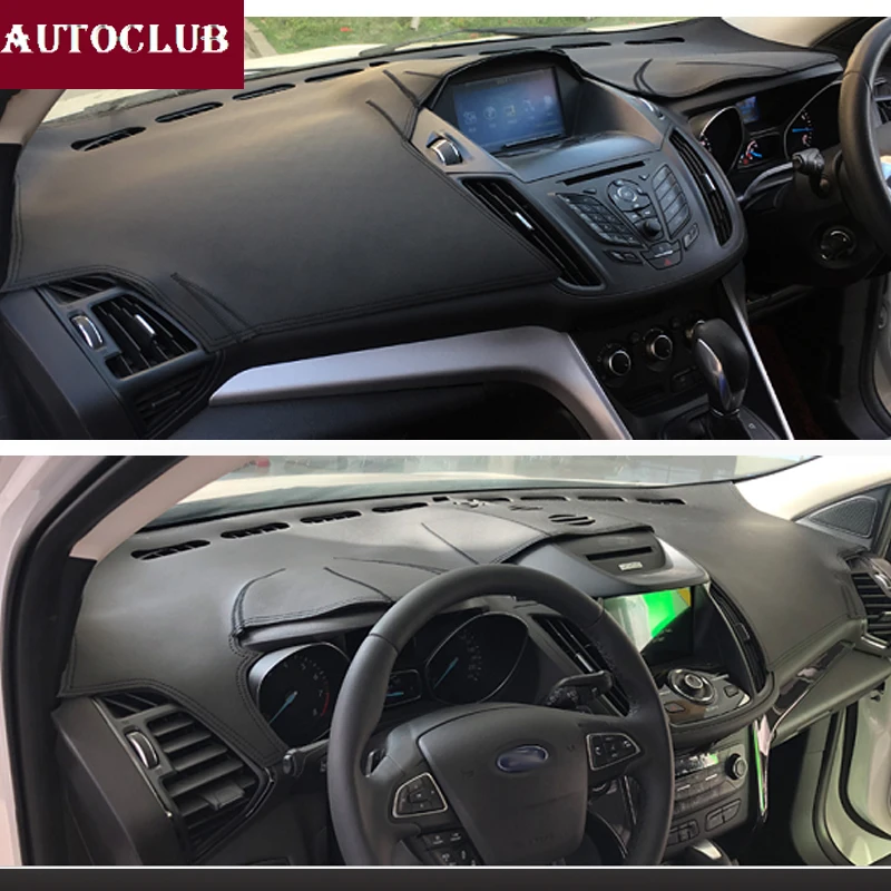 For-Ford-Escape-Kuga-2013-2019-Leather-Dashmat-Dashboard-Cover-Prevent ...