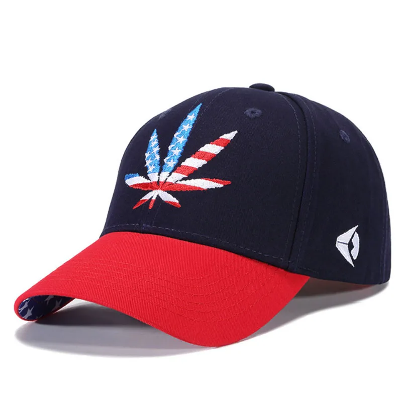 New Fashion Summer Baseball Cap Brand Casual Dad Cap Leaf Embroidery ...
