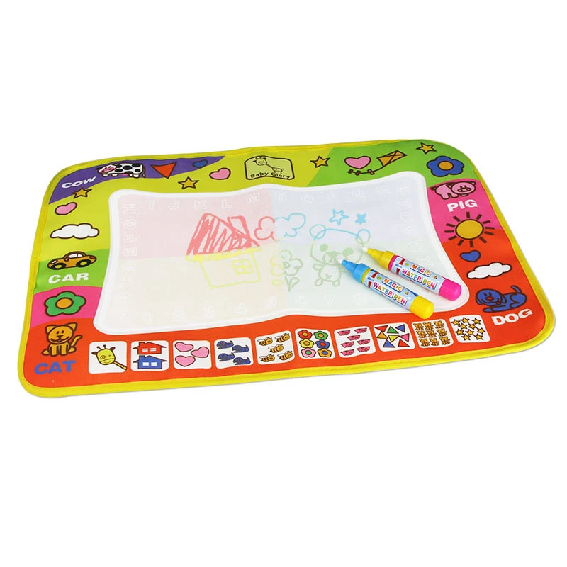 Magic Water Drawing Mat Doodle Reusable Portable Coloring Mat Painting ...