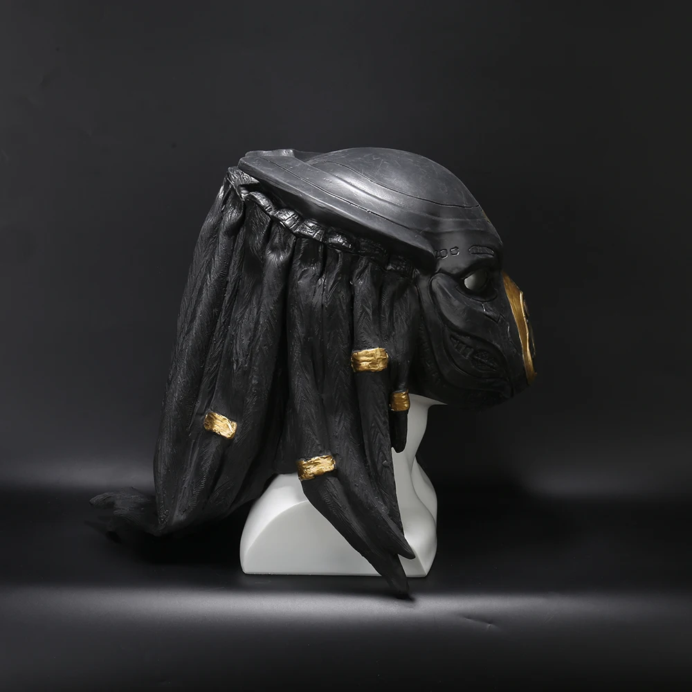 2018 New Movie The Predator Cosplay Mask Costume Helmet Props Antenna ...