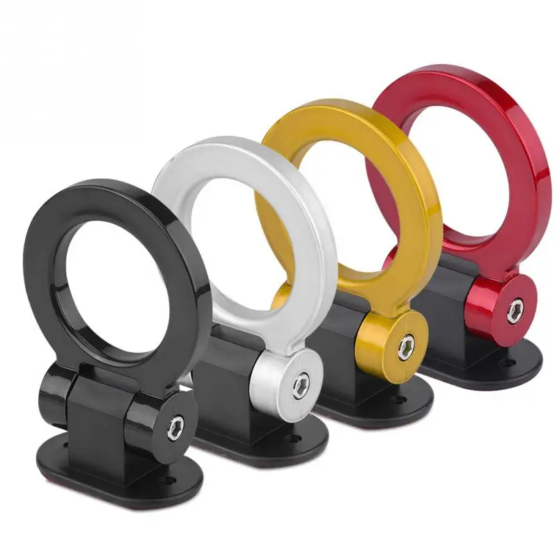 Car Modified Adhesive Traction Round Ring Towing Bars Trailer Hook ...