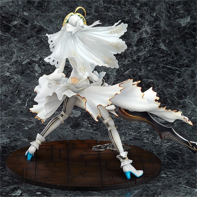 Fate stay night Wedding dress saber armor action figure PVC toys ...