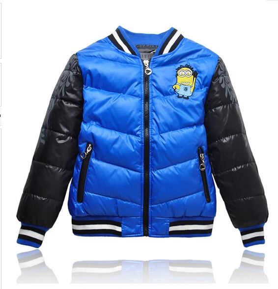 New 2015 Boy down Coat Fashion Cartoon Minions Children's Jackets Boys ...